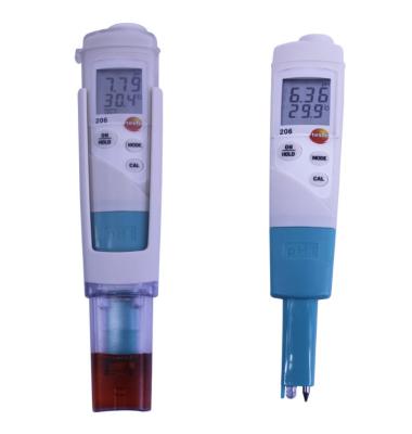 China Testo 206 PH1 Liquid pH Meter 0563 2061 Digital pH Tester Range 0-14 pH Accuracy 0.02 for sale