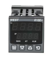 China West 6100+ Digital Temperature Controller 48mm x 48mm 100-240V AC for sale