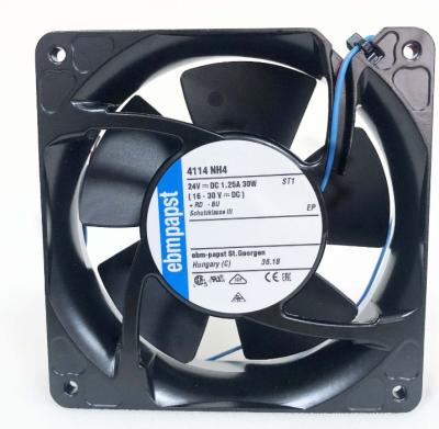 China ebm papst 4114NHH 24V DC Axial Fan Ball Bearing 119mm Cooler for Power Supply for sale