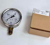 China WIKA 232.50 High Precision Shockproof Pressure Gauge 0-1.6MPa 316L SS Corrosion Resistant 100mm for sale