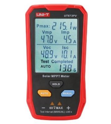 China UNI-T UT673PV Solar Panel Tester 800W 60V Peak Power Voltage Current Analyzer for sale