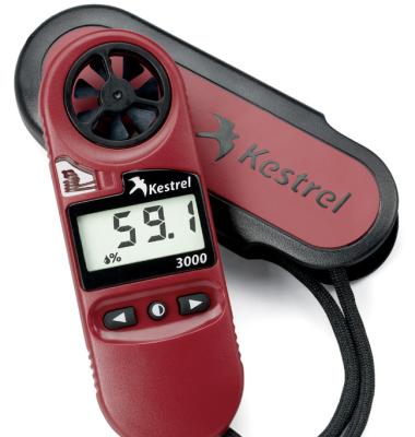 China Kestrel 3000 Red Weather Meter Wind Speed Temperature Humidity Monitor for sale