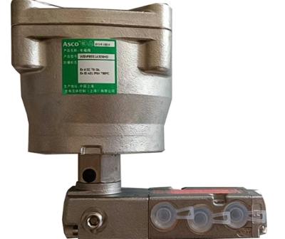 China ASCO 8551 Series 3/2 5/2 Pilot Operated Solenoid Valve 24VDC 1/4 Stainless Steel for sale