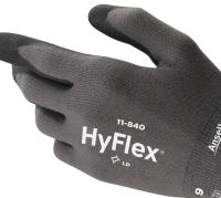 China Ansell HyFlex 11729070   Black High Performance Polyethylene，Gloves Size 7 for sale
