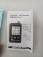 China Lutron MHB-382SD Humidity Temperature Barometer Data Logger 0°C to 50°C 10% to 95% RH for sale