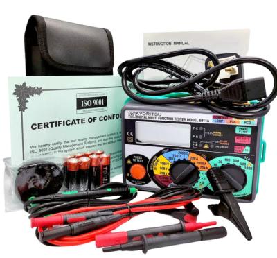 China KYORITSU Multi Function Installation Tester 6011A KEW 600V Loop Impedance RCD Tester for sale