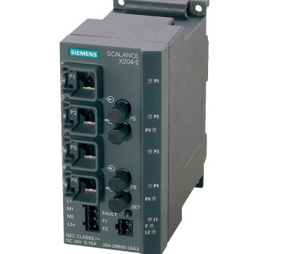 China Managed Industrial Ethernet Switch 4 RJ45 2 ST Fiber Ports 100Mbps Redundant Power Supply for sale
