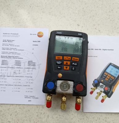 China Testo 549 Digital Manifold Meter with Integrated Temperature Measurement and 1 Year Warranty for OEM ODM Support for sale