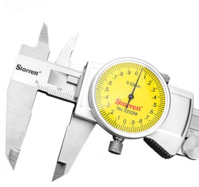China Starrett 0-150/200/300mm Range, 0.01mm 0.02mm Graduation 3201M 3202M Dial Calipers for sale