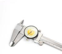 China ASIMETO 303-06-2 P303-06-0 Stainless Steel Metric Range 0-150mm Graduation 0.1/0.02mm Dial Calipers for sale