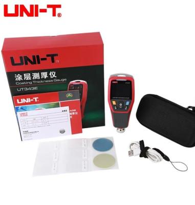 China UT343E UNI-T Coating Thickness Gauge 0-2000um Car Film Paint Thickness Tester TFT Screen Display With Blvetooth for sale