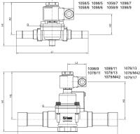 China castel 1078/11A6 +9150/R02 Solenoid Valve，1.3/8