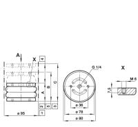 China New original Air bellow, single acting, female mounting holes. NORGREN PM/31041. In stock. for sale