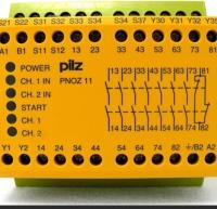 China Pilz 774730 Safety Relay, E-STOP Monitoring, 1/2 Ch, 3NO 1NC, 24 VDC, Screw, PNOZ Series for sale