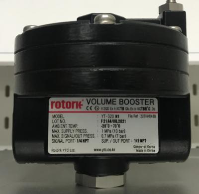 China Original Rotork YTC YT-320N1 Volume Booster Valve Positioner for sale