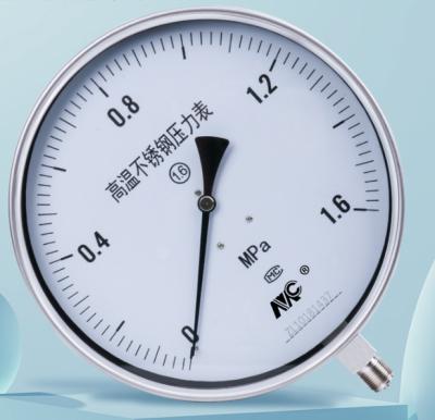 China Y250BF Differential Pressure Gauge 0-60 MPa M20×1.5 Thread 250mm×48mm Stainless Steel for sale