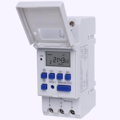 China AH30A Digital Timer Switch 220V 30A DIN Rail Mount 36x66x82mm Programmable Controller for sale