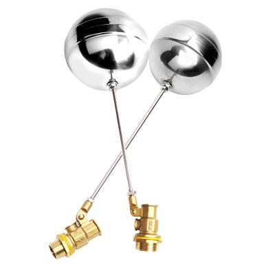 China 35.4cm Stainless Steel Ball Float Valve with Brass Body 0.03-0.6MPa Pressure Range for Liquid Control for sale