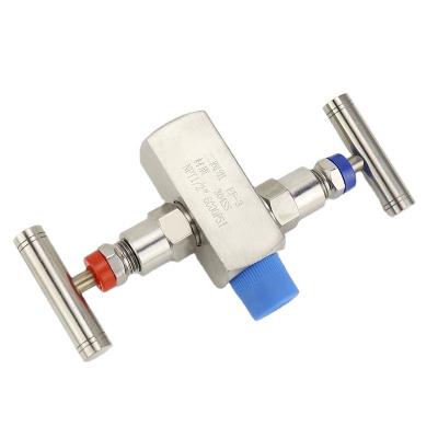 China 316SS Pressure Transmitter Manifold 6000 PSIG 2-Way Valve with 4mm Orifice for Industrial Applications for sale