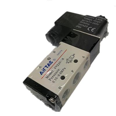China Aluminum 2-Way Air Solenoid Valve 12V/AC110V with 0.1-1.0MPa Pressure Range and 20×10×10cm Dimensions for sale