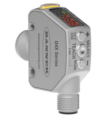 China Banner Q4XTBLAF300-Q8 Laser Photoelectric Sensor 10-30Vdc 300mm Range for sale
