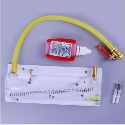 China DP-200 Red Oil Micro Inclined Tube Manometer for Fire Protection Engineering 196mm x 84mm 0-200 Pa Range for sale