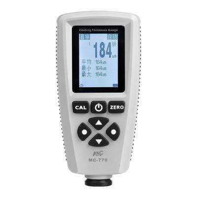 China MC-770 Digital Paint Thickness Meter 0-2000μm Range with ±(2.5%+1μm) Accuracy for Automotive and Industrial Use for sale