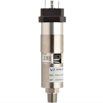 China 9000 PSIG High Accuracy Pressure Switch P605 with Viton Seals and Stainless Steel Construction for Industrial Applications for sale