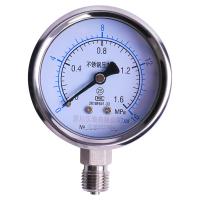 China Y60BF Stainless Steel Pressure Gauge 40mm 0-40MPa Range with 2.5 Accuracy Class for Industrial Applications for sale