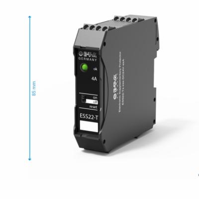 China E-T-A ESS22-T Double Pole Electronic Circuit Breaker DC 24V 0.5-10A with Active Current Limitation for sale