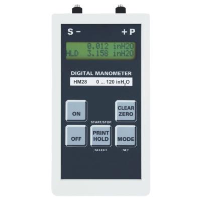 China 7kPa Handheld Digital Pressure Gauge HM28D3C30000 18/8 Stainless Steel 0.2% Accuracy for sale