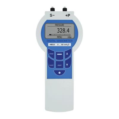 China HM35 Digital Differential Pressure Gauge 0.05% Accuracy Handheld Manometer 10742 Data Logging for sale