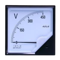 China 42L6-A Pointer Ammeter 120x120mm 0-450V AC/DC Current Voltage Meter with 0-999kWh Range for sale