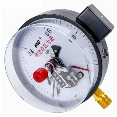 China YXC-150 Magnetic Aid Electric Contact Pressure Gauge 0-60MPa 145mm Bottom Connection for sale