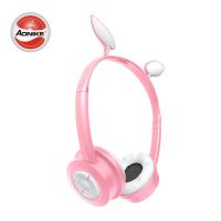 China New LED Bluetooth Cat Ear Wireless Headsets Foldable Noise Cancellation Headset With Mic for sale