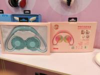 China summer fan reduce heat 2022 Mini ABS 6hrs 1200mAh Hands Free Mini  Neck Fan For Summer for sale