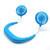 China Summer LED DC5V 1200mAh Portable Hanging Neck Fan for sale
