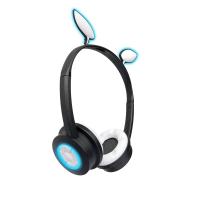 China Cat Wireless Headphone LED V5.0 8hrs Bluetooth Headphones  For Kids Education for sale