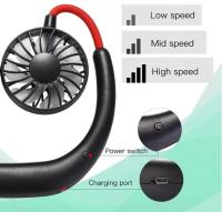 China USB Rechargeable 360D 1.2w Portable Hanging Neck Fan for sale