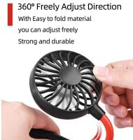 China Personal Cooling 3.7V 4hrs Portable Hanging Mini Neck Fan with different color for sale