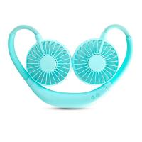 China Personal Cooling 3.7V 4hrs Portable Hanging Mini Neck Fan with different color for sale