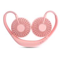 China Personal Cooling 3.7V 4hrs Portable Hanging Mini Neck Fan with different color for sale