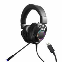 China LED Sound Surrounding Wired Gaming Headphone With USB 3.5mm for sale