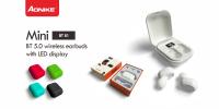 China V5.0 Wireless Heavy Bass TWS Bluetooth Earphone With 2000mAh Battery for sale