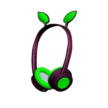 China Led Cat Wireless Luminous Bluetooth Headphones For Kids Cartoon Design for sale