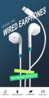 China EMC Certified Lightning Wired Earphone Earpods For Apple I-Phone for sale