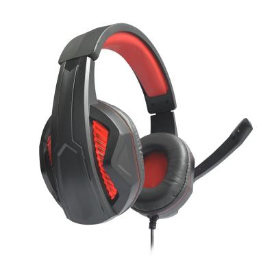 China OEM LED Wired Gaming Headphone Super Bass Headsets With MIC for sale