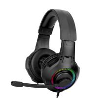 China Hands Free 40mm Bass Speaker RGB Wired Pc Headset for sale
