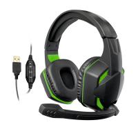 China 3.5mm Cool Over Ear Headset LED Wired Gaming Headphone With Microphone for sale