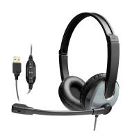 China Business USB Plug Noise Cancelling Headphones Wired Gaming Headset for sale